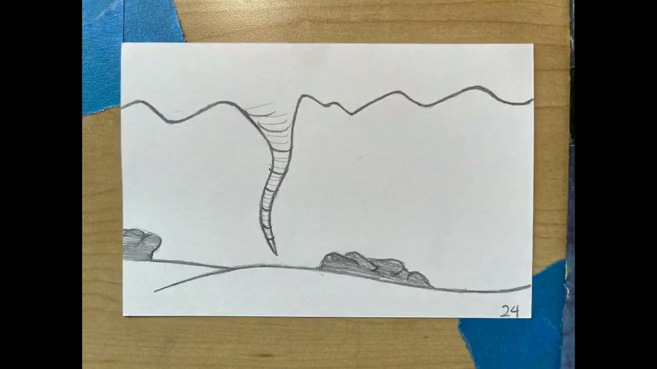 Tornado Flip Book - Stop Motion Animation