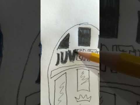 Drawing Football Club Juventus Logo 😍🔥