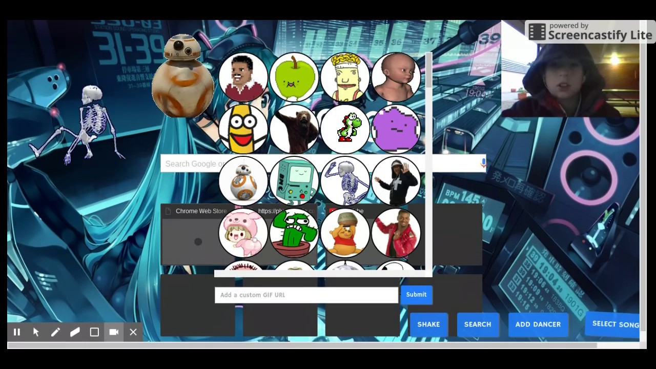 GIF dance party (FIRST VIDEO)