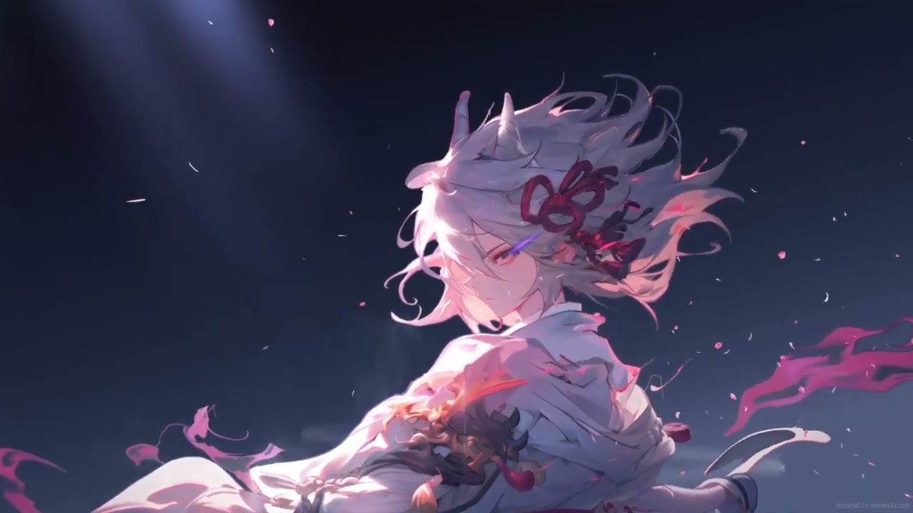 Live Wallpaper 4K Samurai Anime Girl & Dragon  Epic Japanese Fantasy Background