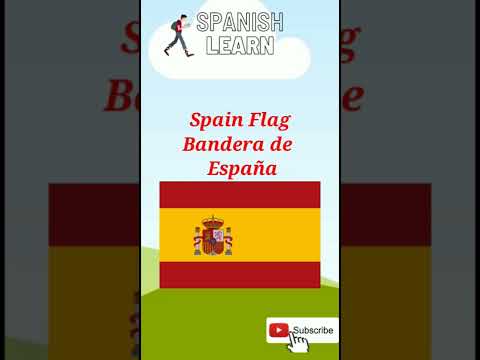 Spain Flag(Bandera de España Spanish language Vocabulary