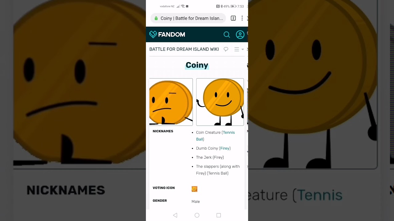Browser: coiny - BFDI wiki