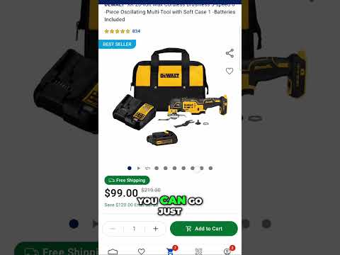DeWALT XR Oscillating Tool Kit: LOWE'S CRAZY Deal! ($99)