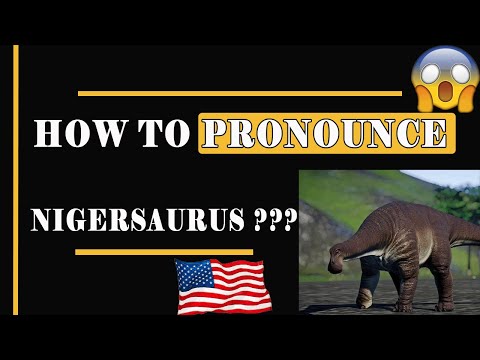 How to Pronounce Nigersaurus? | English, American | Dinosaur Pronunciation