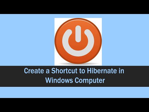 How do I create a shortcut to Hibernate in Windows 10/11