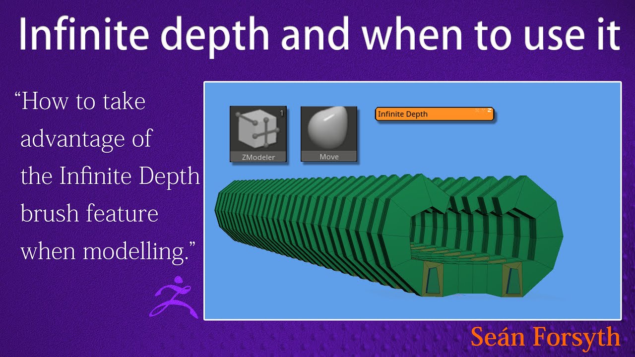 Using Infinite Depth when modelling in ZBrush - quick tip