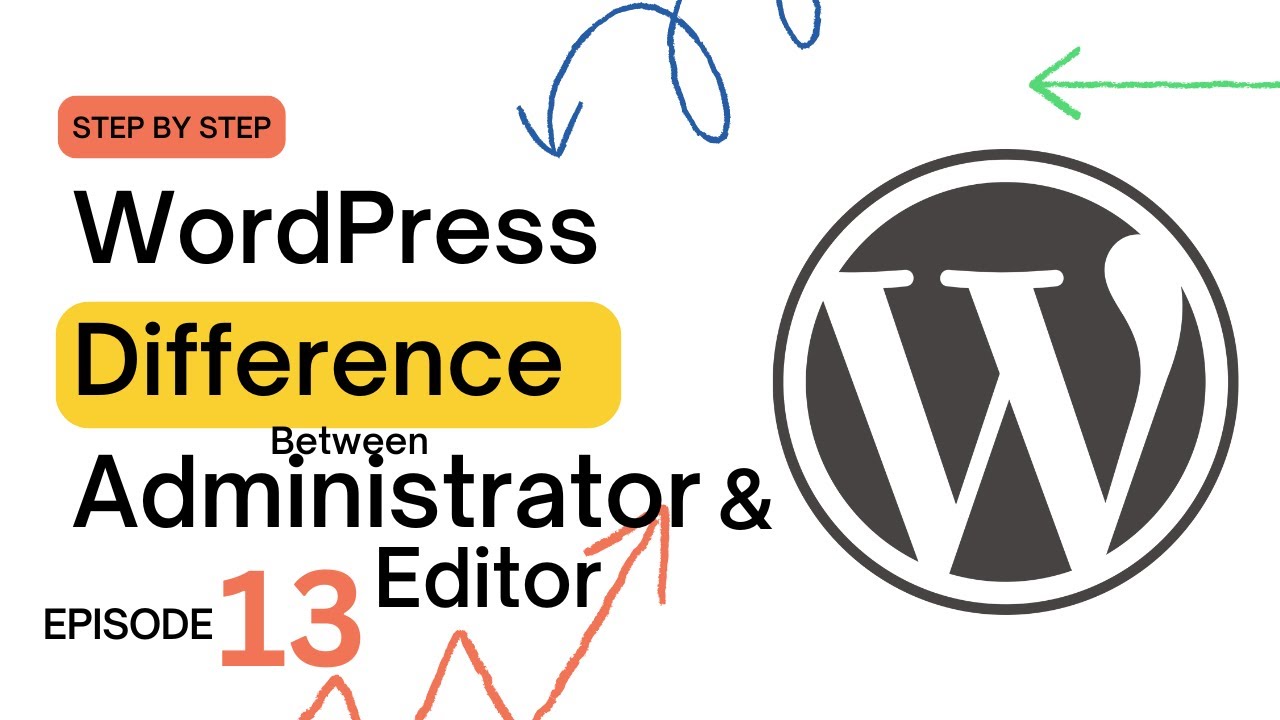 Administrator vs. Editor in WordPress | User Roles Explained (Episode 13)