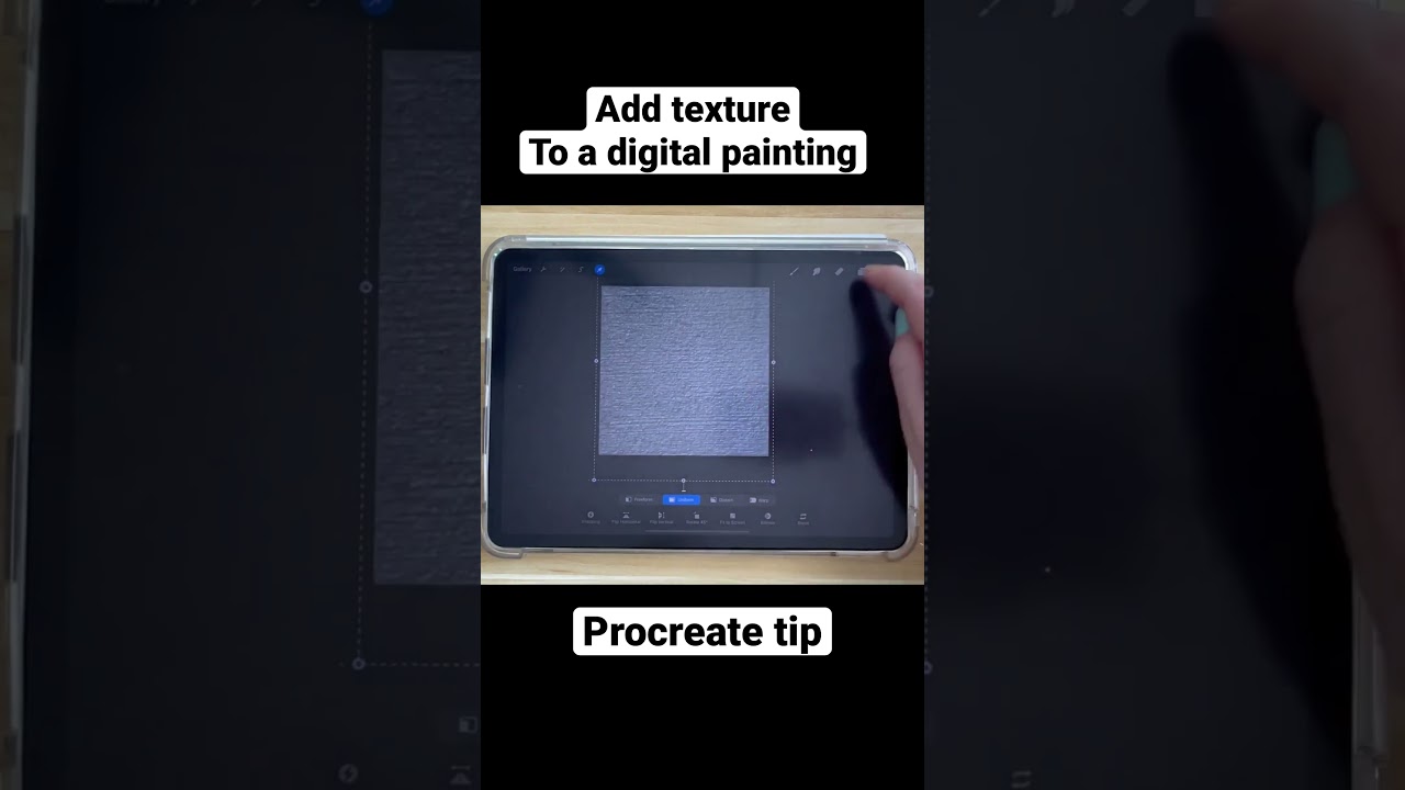 Add texture to a digital painting #procreate #digitalarttips #texturepack