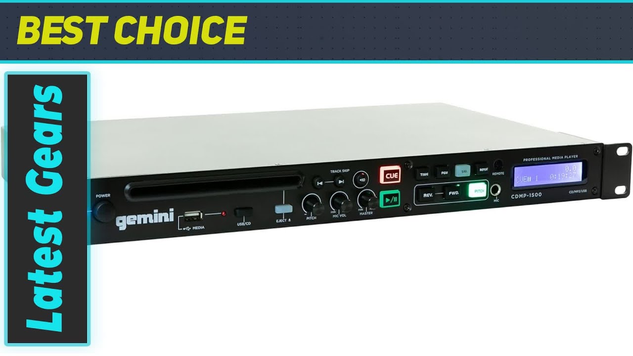 Gemini Sound CDMP-1500 Professional Rackmount Media Player - Unleash Your Music!