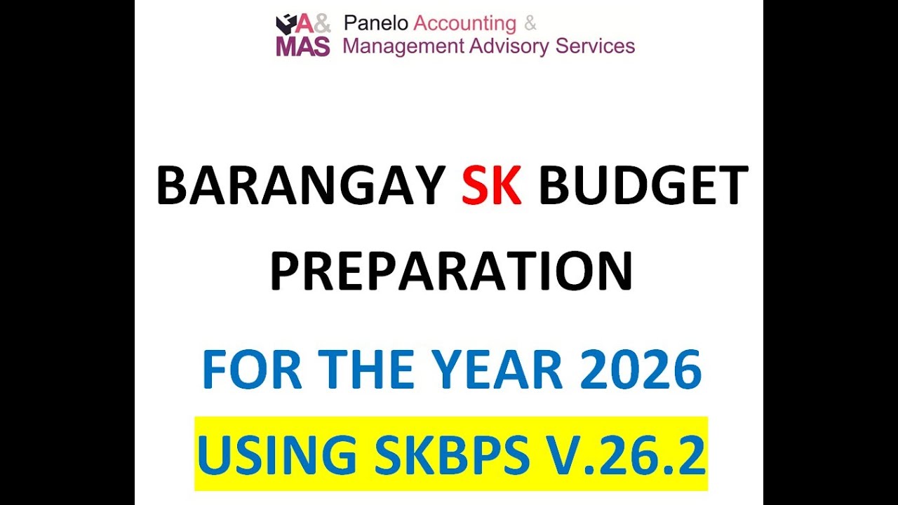 2026 SK BUDGET PREPARATION ALIGNED WITH JMC NO.1 SERIES OF 2025