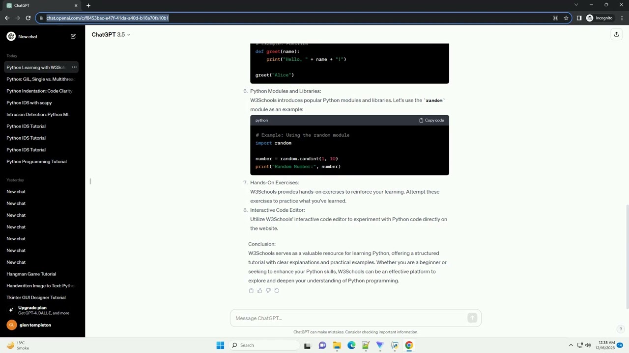 is w3schools good for learning python