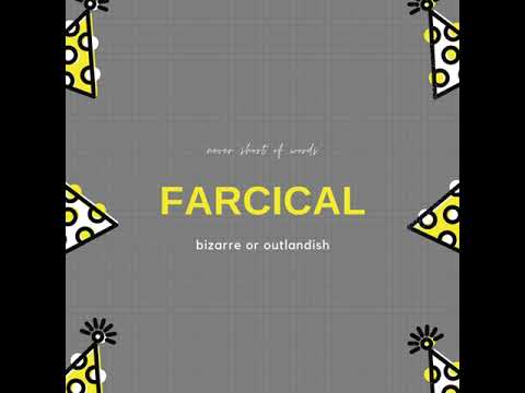 Farcical. English Words for a better Vocabulary. How to Pronounce. #Shorts