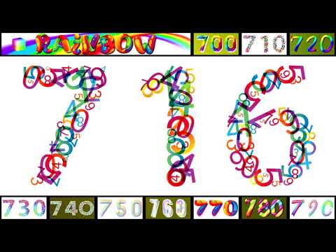 Numbers 700 to 1000