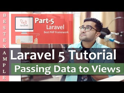 Learn Laravel 5 Tutorial for Beginners | Passing Data to Views | Blade Example | Part 5 - Mind ...