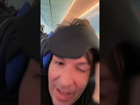 Awesome travel pillow/eye mask combo for airplane!