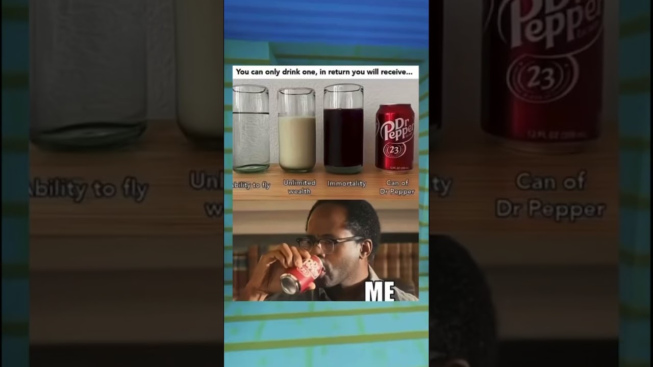 Doctor pepper is always the right answer!😂 #shorts
