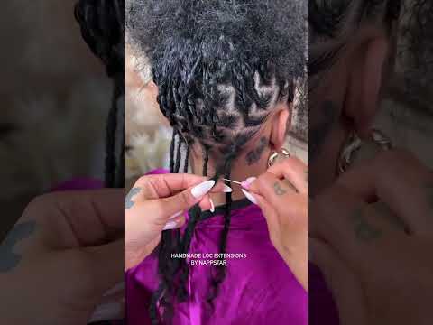 Handmade Curly Loc Extensions β¨ Book Appointment now www.NappStar.com #locs #locstyle