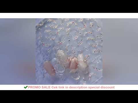 1pcs French Ice Crystal Nail Sticker Shiny Jelly Self Adhesive Sticker Gold Silver Bronzing Cartoon