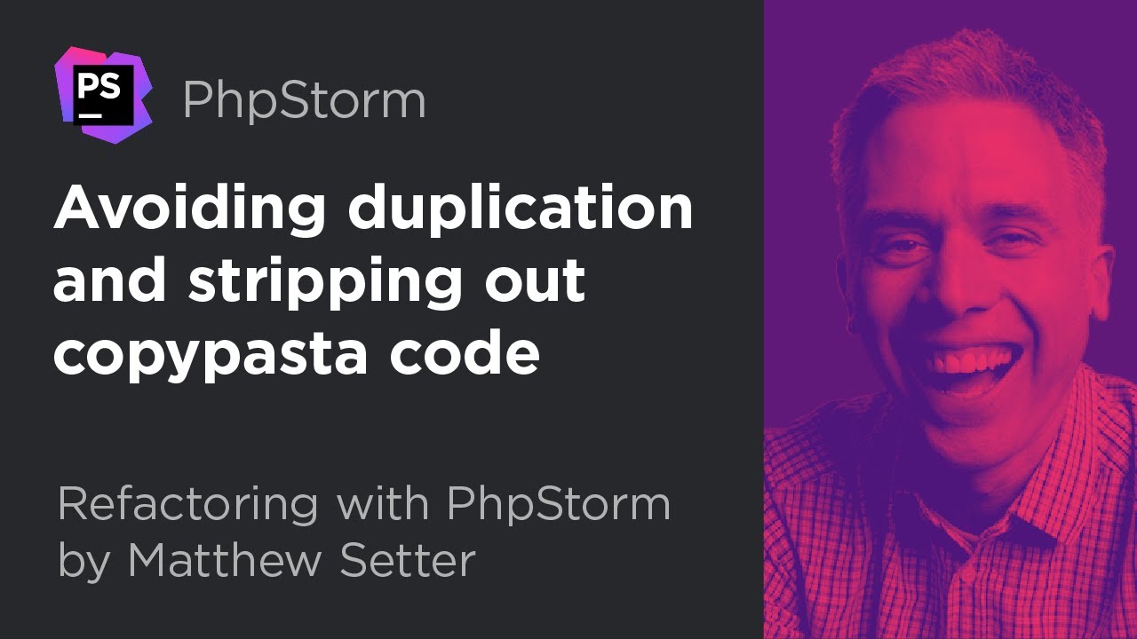 Do this to replace copypasta PHP code with a variable | Refactoring With PhpStorm by Matthew Setter