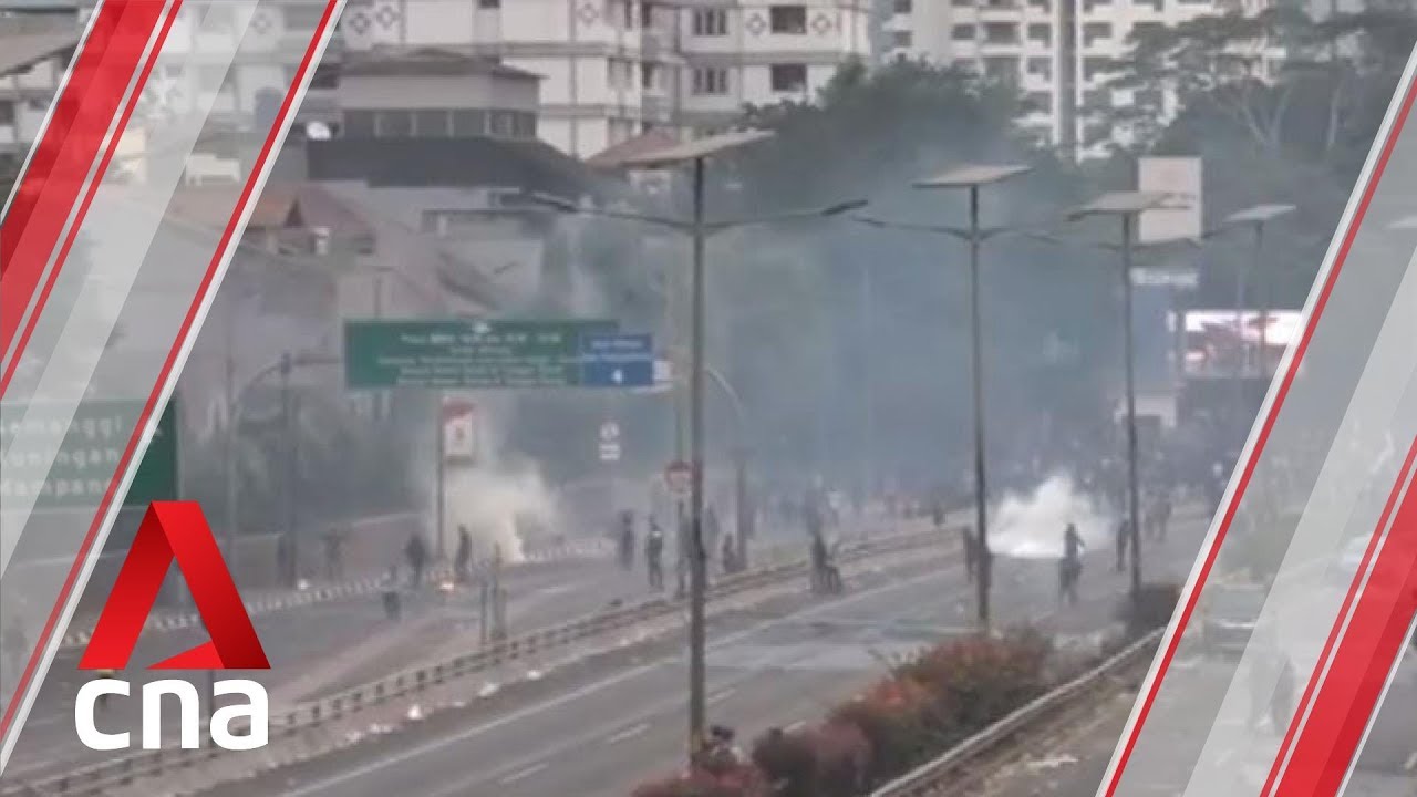 Indonesian police fire water cannon, tear gas as students rally against new penal code