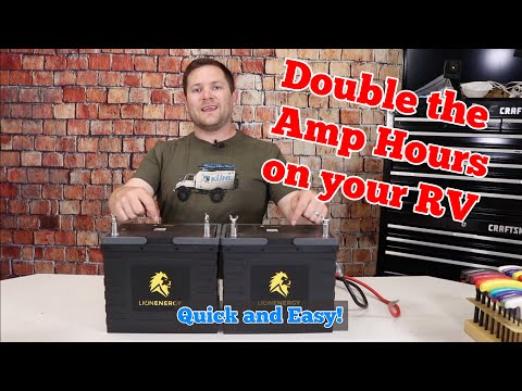 How to install Dual 12 Volt RV Lithium Batteries | The Savvy Campers