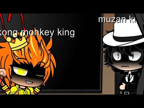 upper moons + muzan react to sunwukong Monkey King.