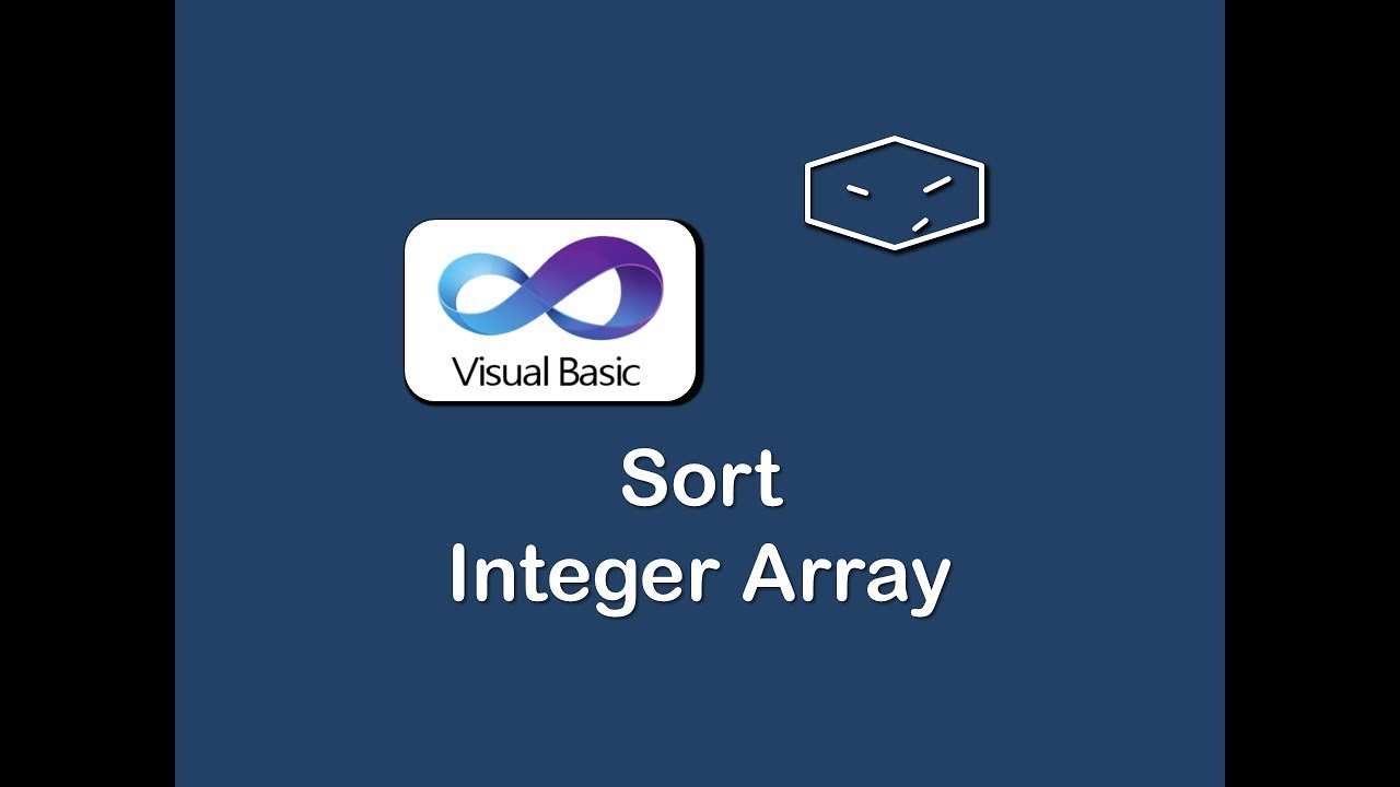 sort integer array in vb.net