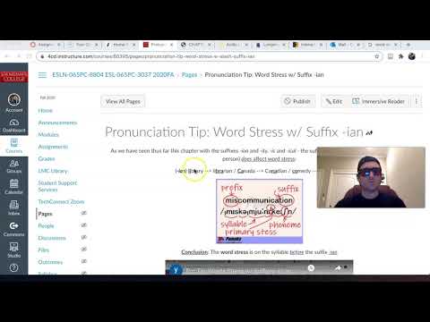 Pro Tip: Word Sress w/ Suffix -ian