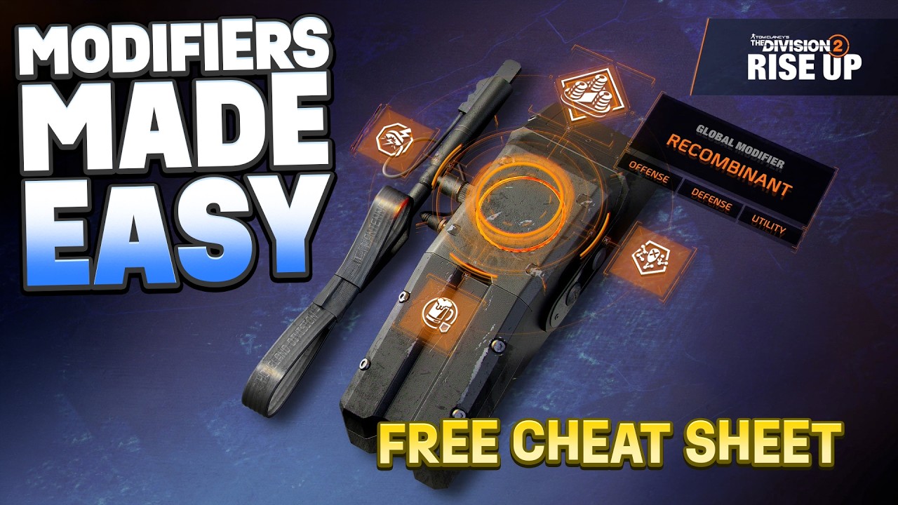 Division 2 Recombinant Modifiers: Easy Setups + Free Cheat Sheet