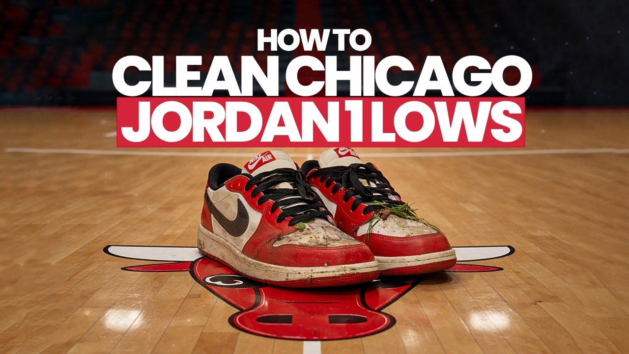 Cleaning Jordan 1 Low Chicagos… But Will the Red Bleed?