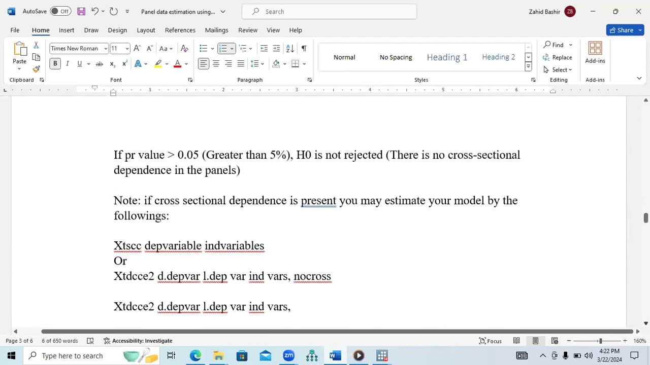 Understanding Panel Data Analysis With Stata Fixed Effects Vs Random 0310
