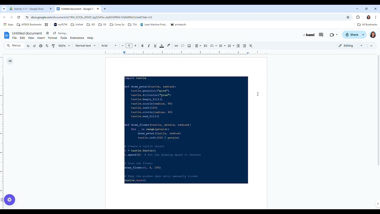 VSC program to PDF format