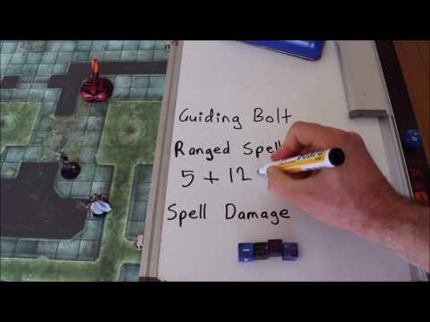 D&D Spell (5e): Guiding Bolt.
