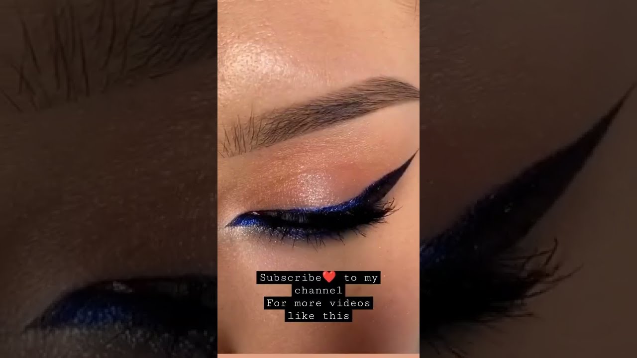 Blue Eyeliner tutorial | eyeliner tutorial | #shorts #yt #makeup #eyeliner
