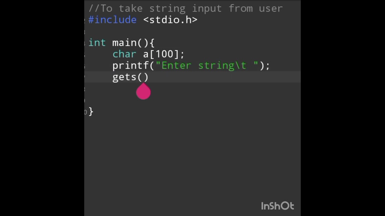 String input in C || C Basics