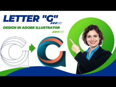 Letter G logo design in Adobe Illustrator