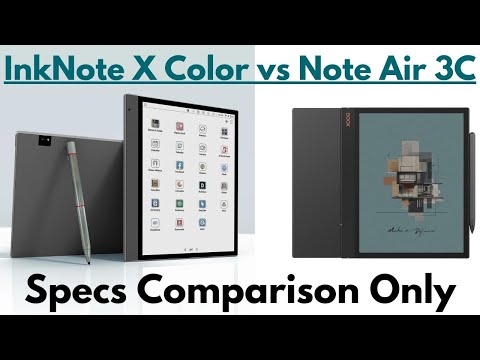 Bigme InkNote X Color vs Boox Note air 3C (Specs Comparison Only)