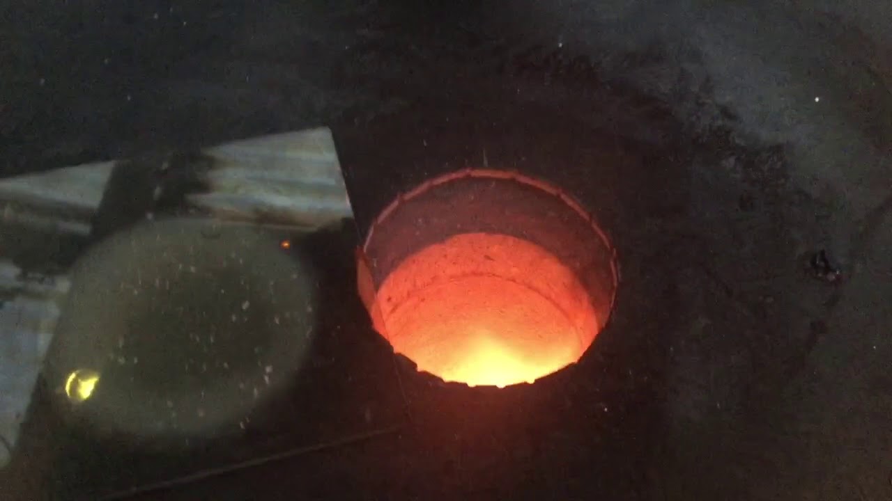 Rocket stove over 500c