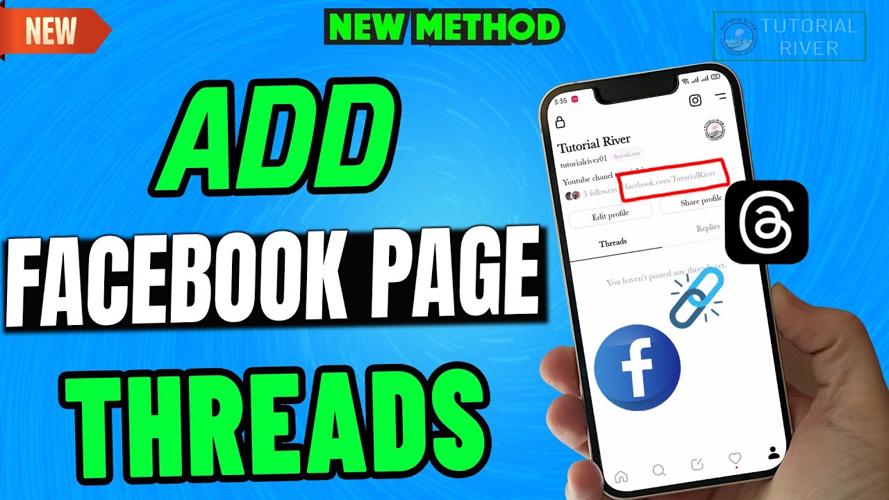 How to add Facebook page link in Instagram Threads | connect  Facebook page to Threads