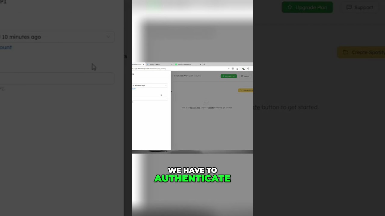 Build a Spotify API: Simple Guide to nocodeapi.com #shorts