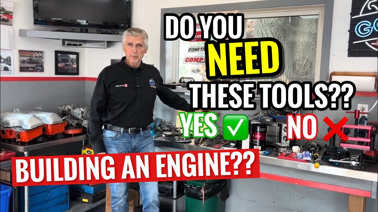 What tools do YOU need to build an Engine?? Step by step - Some you won’t think of!