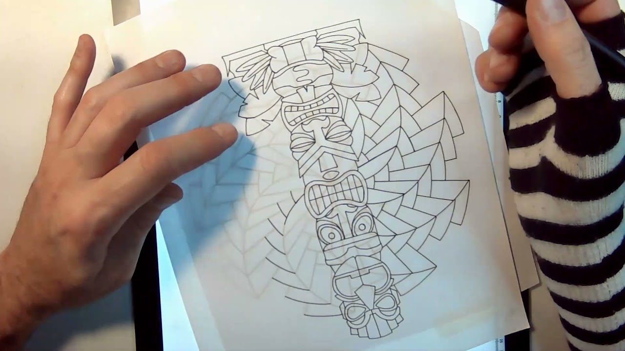 Original Totem Pole Coloring Page