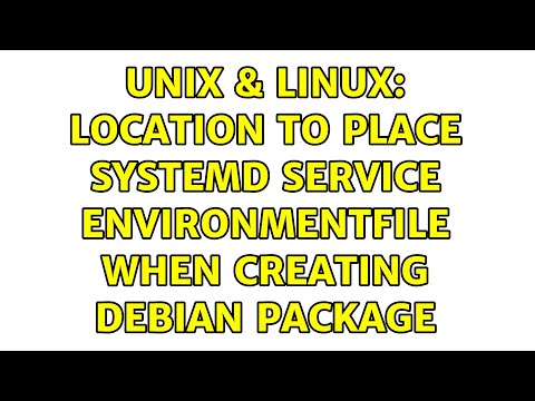 Unix & Linux: Location to place systemd service EnvironmentFile when creating debian package