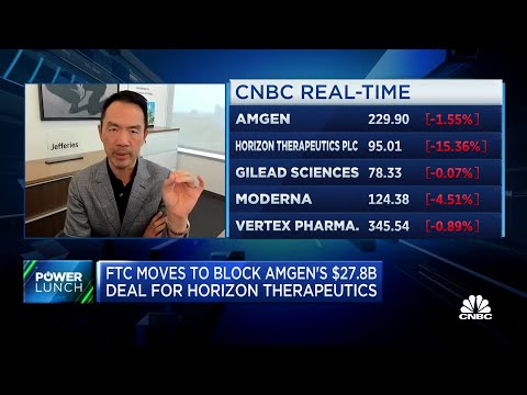 Jefferies' Michael Yee expects Amgen's Horizon Therapeutics deal will go through despite FTC block