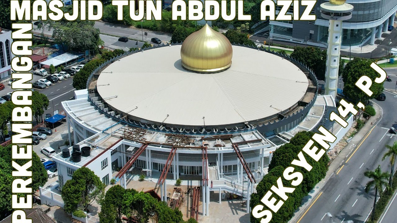 Masjid Tun Abdul Aziz aka Masjid Bulat (Pemandangan Drone)