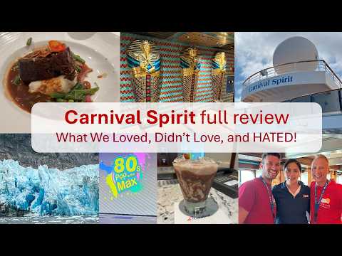 Carnival Spirit to Alaska | Full Review of what we Loved, Didn't Love, and Hated
