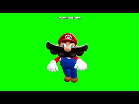 Mario default dance Green screen