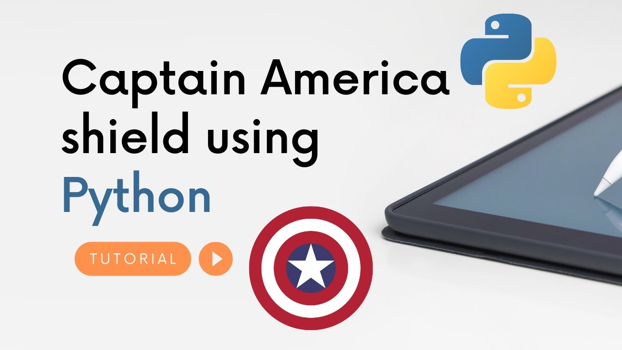 Python Project for Beginners | Captain America's Shield using Python | Full python Source code |