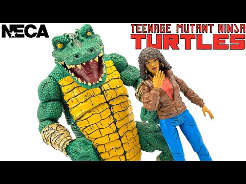 NECA TMNT Mirage April O'Neil & Leatherhead Review!