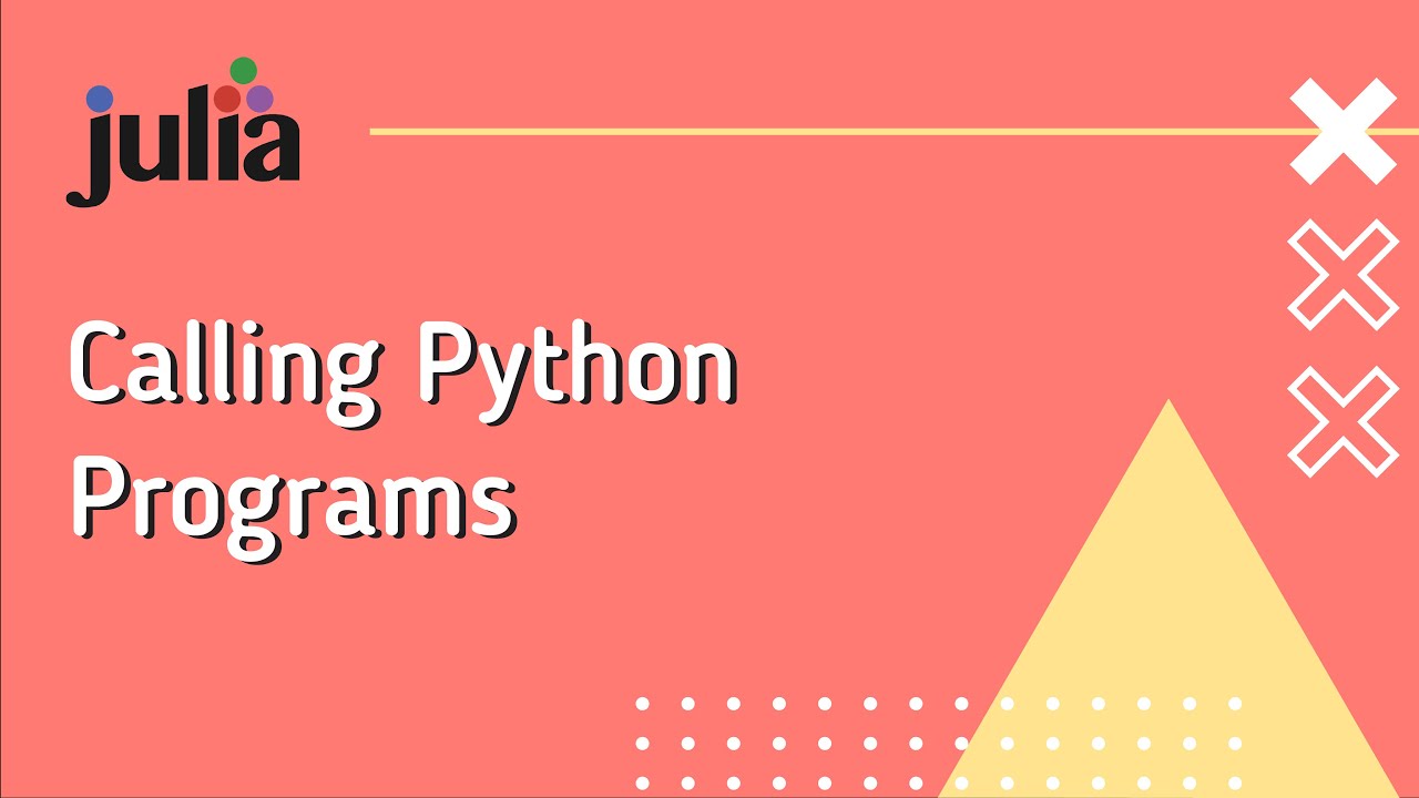 Julia: Calling Python Programs